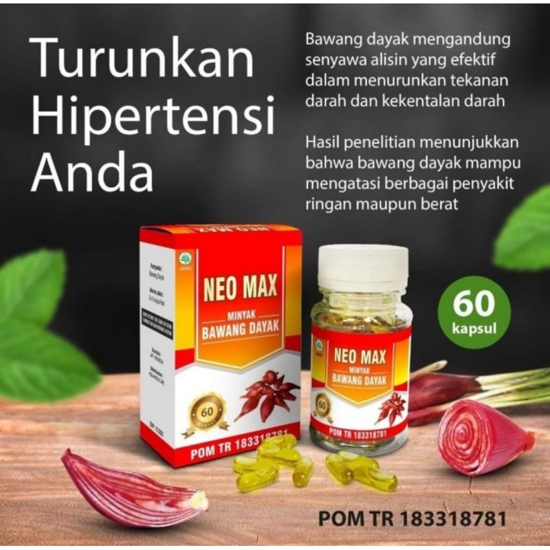 Jual Kapsul Neo Max isi 60 | Kapsul Bawang Dayak | Shopee Indonesia