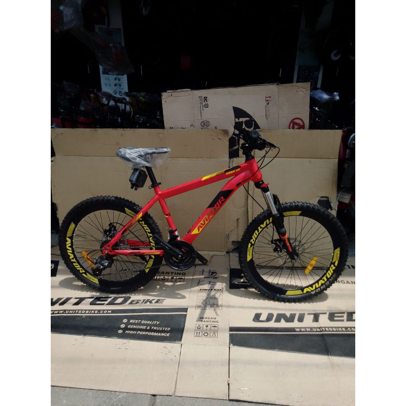 Jual SEPEDA GUNUNG MTB AVIATOR 24 INCH | Shopee Indonesia