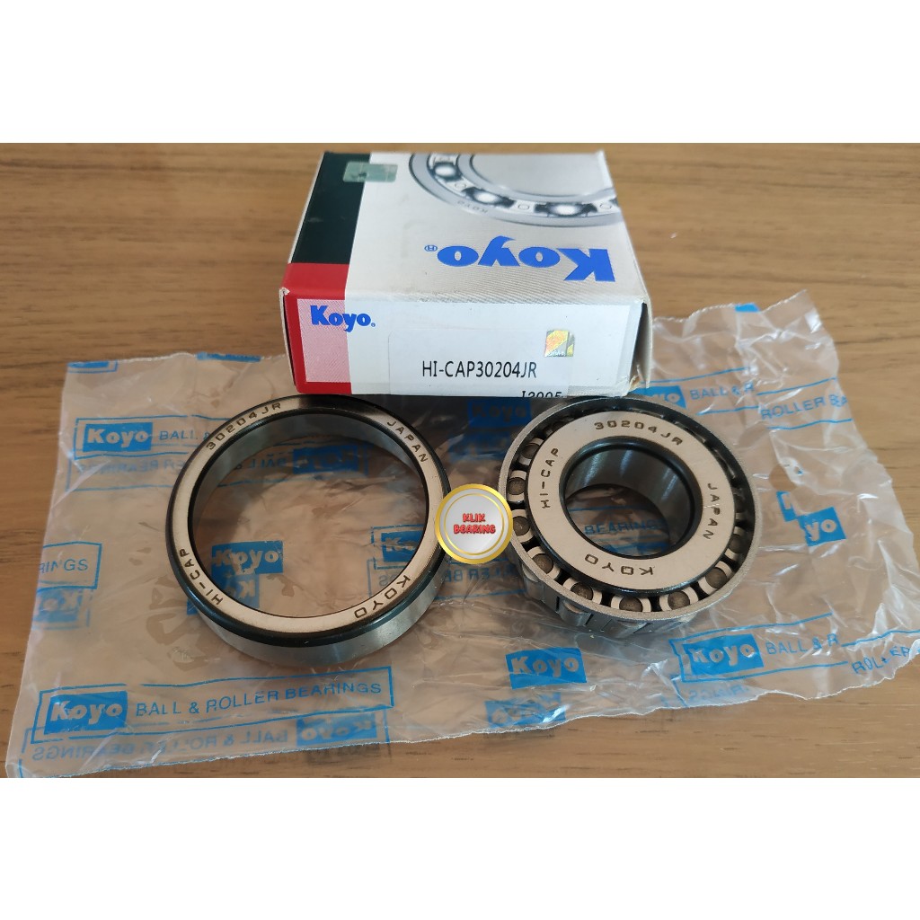 Jual Laher 30204 JR Bearing 30204JR (ID 20mm, OD 47mm, T 15.25mm ...
