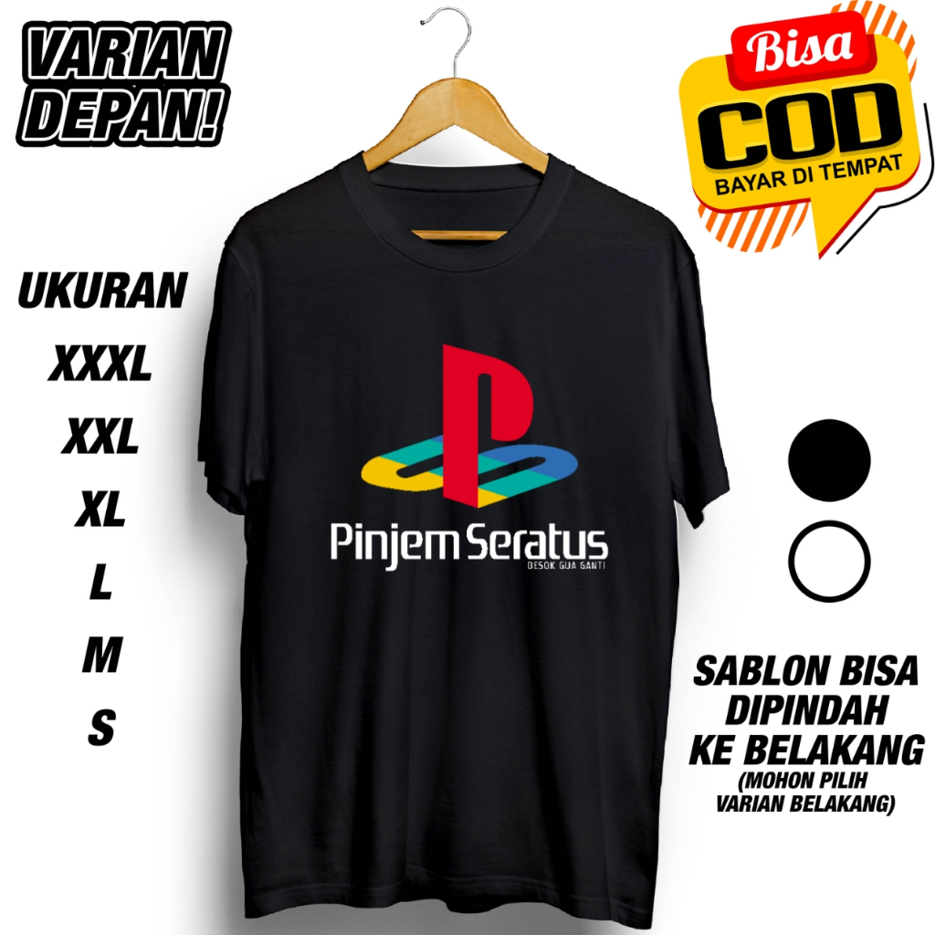 Jual KAOS PS PINJAM SERATUS DISTRO | Shopee Indonesia