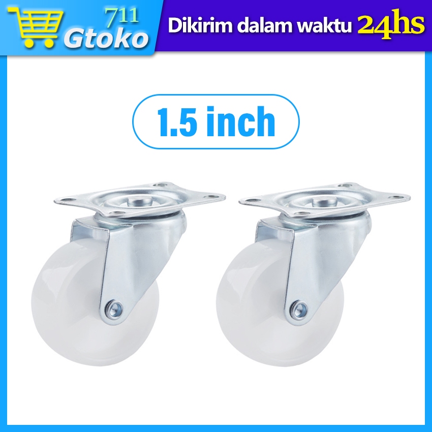 Jual Roda Plastik Putar Hidup Roda Mati Roda Castor Roda Troly 1 Inch 1 ...