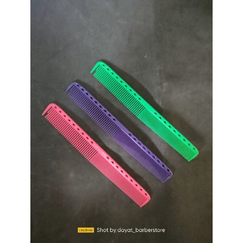Jual Sisir parting sisir rata 2 jari sisir barber sisir cukur mirip ys ...