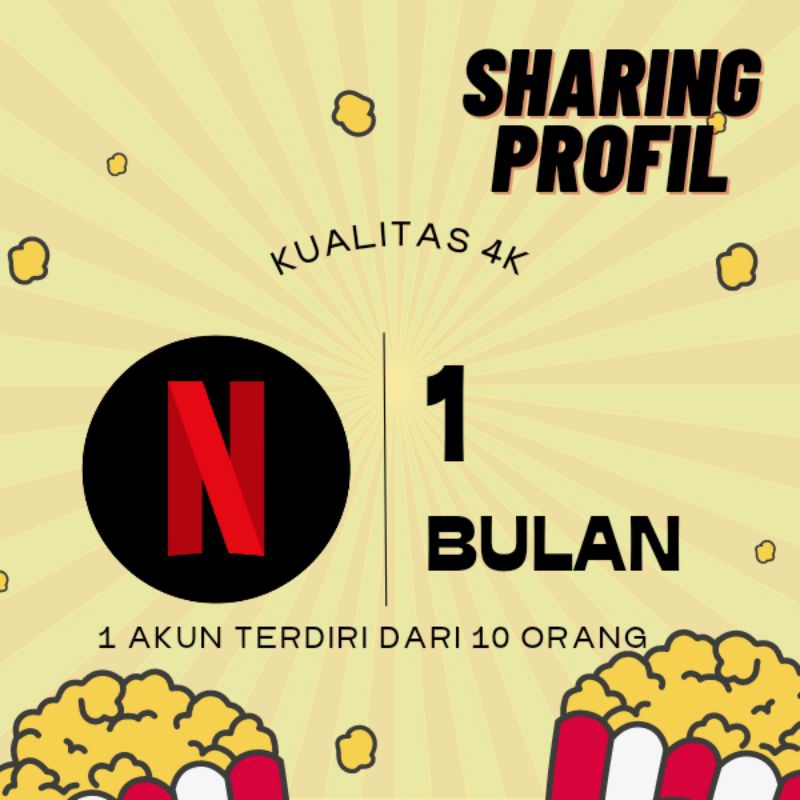 Jual NETFLIX SHARING PROFIL | Shopee Indonesia