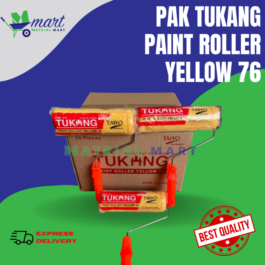 Jual Kuas Roll Paint Roller Kuas Rol Cat Tembok Pak Tukang | Shopee ...