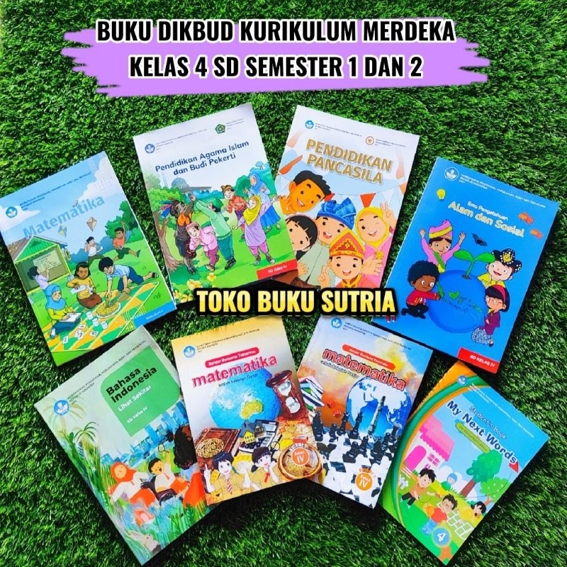Jual Buku Kurikulum Merdeka Kelas 4 SD (Bhs Inggris, Matematika, PAI, IPAS, Pancasila dan Bhs ...
