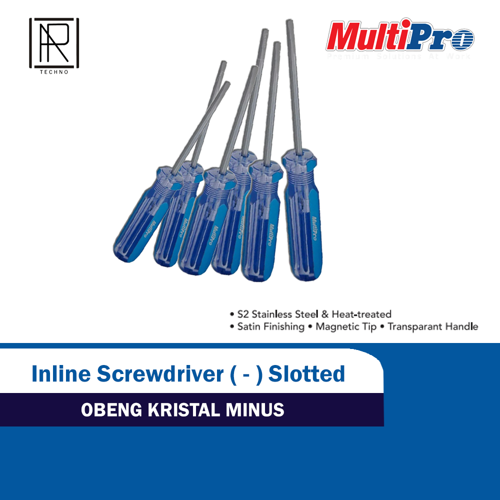 Jual Multipro Inline Screwdriver min slotted obeng min kristal multipro ...