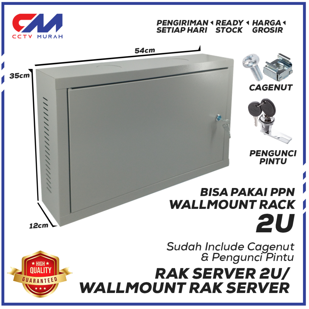Jual Wallmount Rack Server 2U, Rak Server Single Door 2U | Shopee Indonesia
