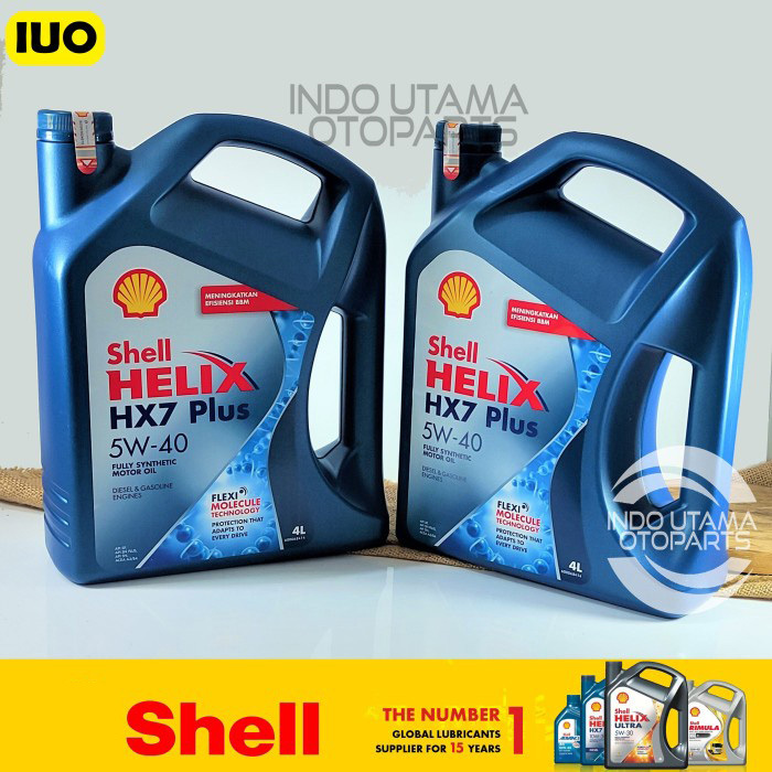 Jual Oli Mesin SHELL Helix HX7 5W40 Original Full Synthetic API SN 4 ...