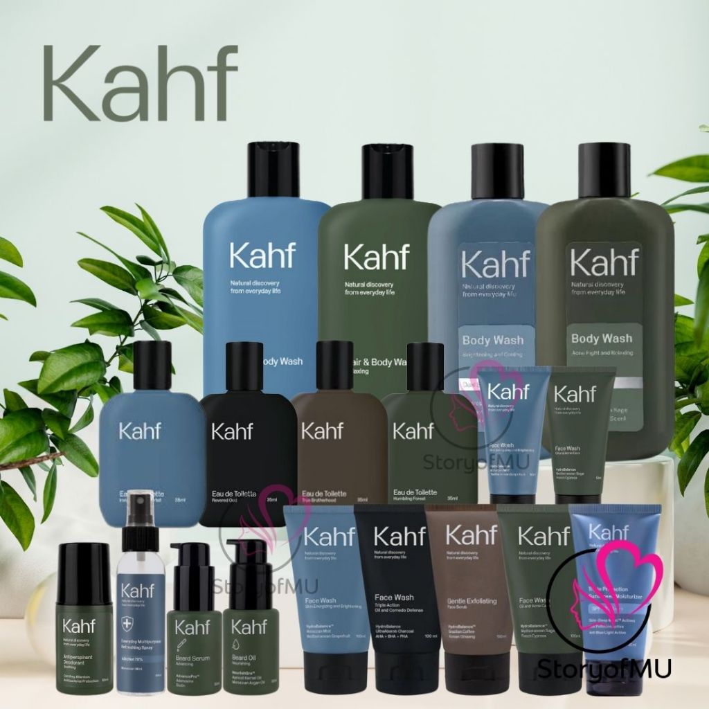 Jual KAHF Man Series - Hair Body Face Wash Scrub Deodorant Sunscreen ...