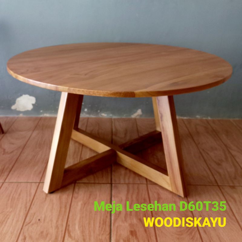 Jual Meja Lesehan Minimalis / Meja Jepang Diameter 60cm Tinggi 35cm ...