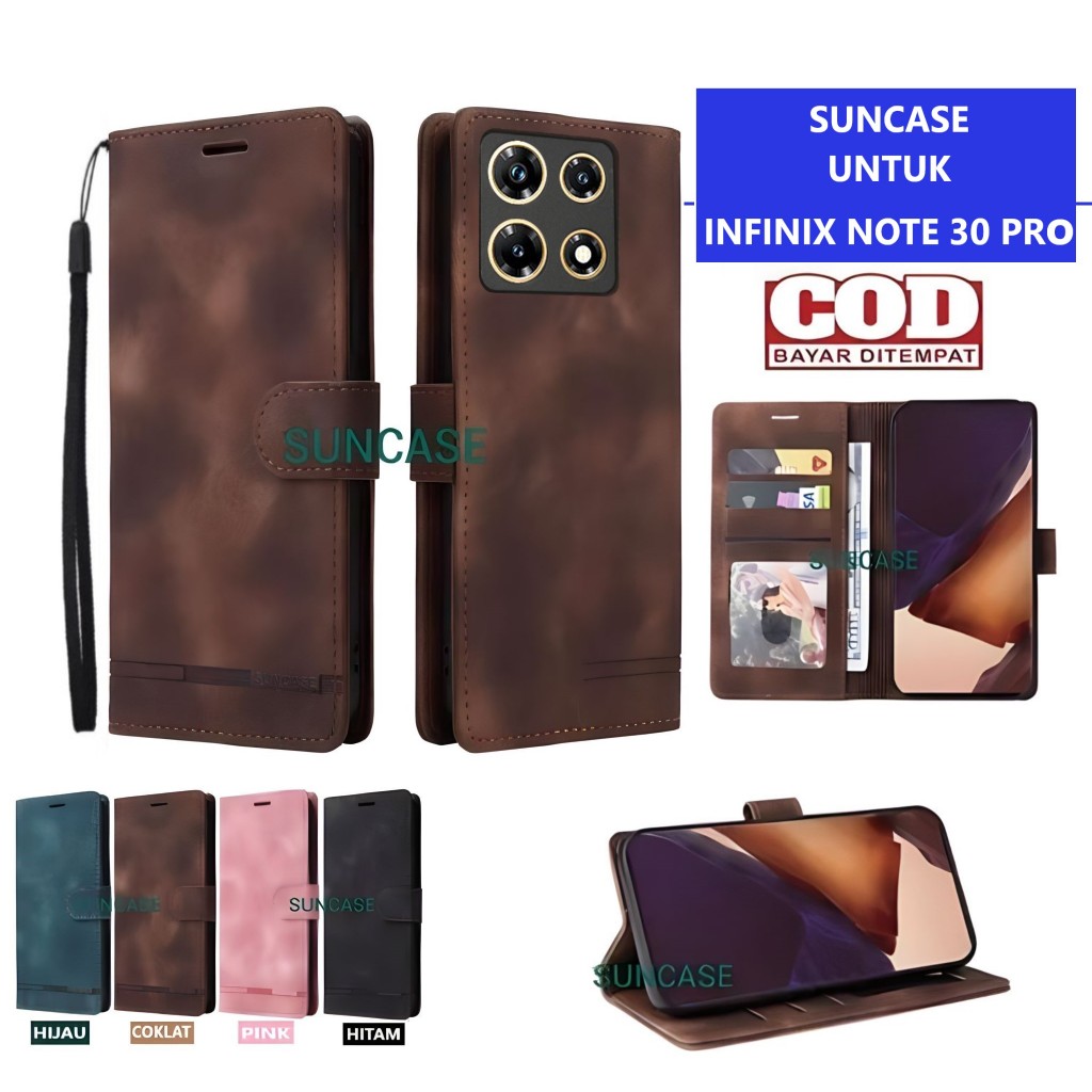 Jual Casing INFINIX NOTE 30 PRO model flip buka tutup case kulit ada ...