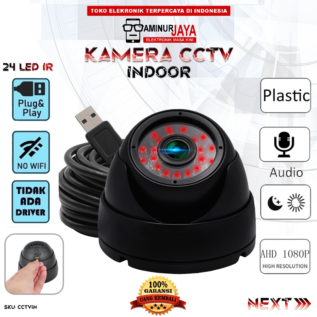 Jual Camera CCTV Indoor AHD HD 720P Kamera Memory Card Tanpa DVR Spy Camera Smart CCTV Portable ...