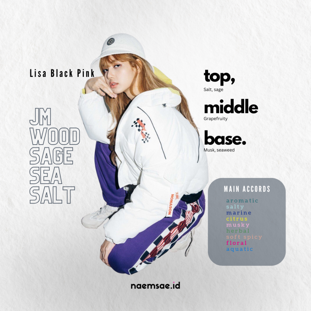 Jual PARFUM LISA BLACK PINK JO MALO WOOD SAGE & SEA SALT BY NAEMSAE ...