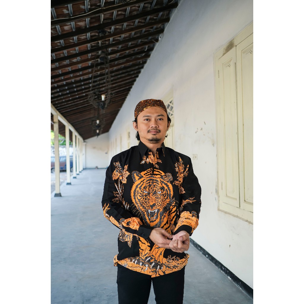 Jual MAKA ALJAYA MACAN HARIMAU SUMATRA KEMEJA BATIK PRIA SOLO LENGAN ...
