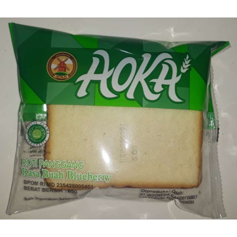Jual ROTI AOKA 65 GRAM LEZAT NIKMAT ADA 8 VARIAN RASA VANILA ...