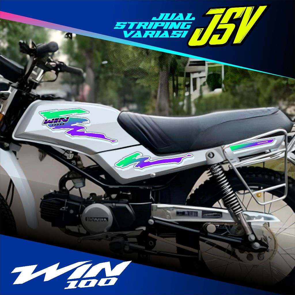 Jual Stiker Honda Win 100 Variasi SPLASH Striping Win Custom | Shopee ...