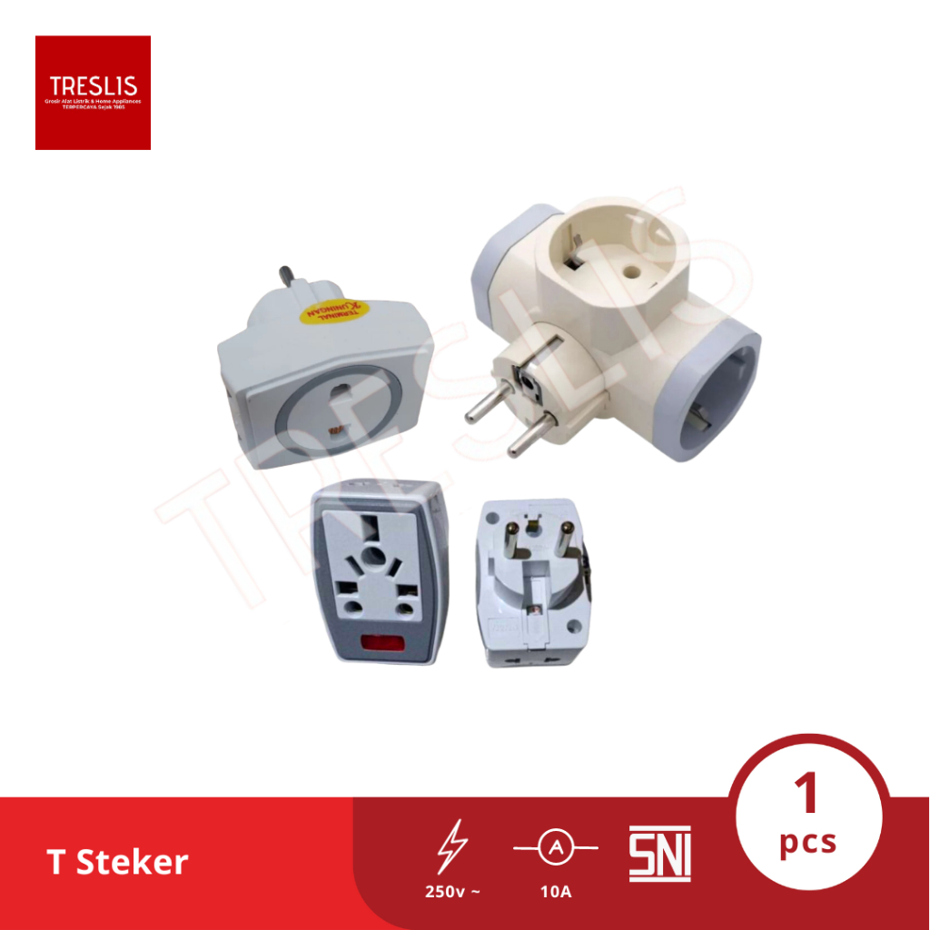 Jual Colokan cabang 3 colokan listrik colokan t colokan lubang 3 ...