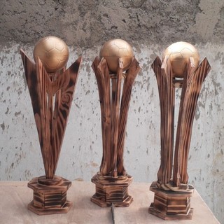 Jual Piala Kayu /Piala sepak bola/piala estetik | Shopee Indonesia