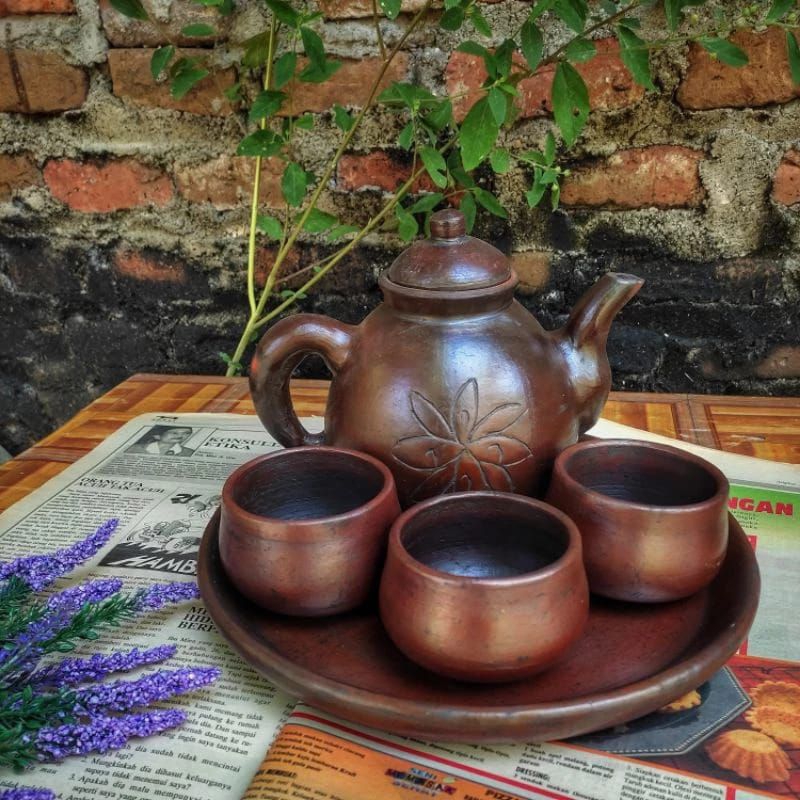 Jual POCI SET + EXTRA PACKING / TEKO SET / TEA SET / TANAH LIAT ...