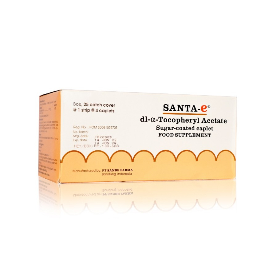 Jual SANTA - E 200iu TABLET Defisiensi Vitamin E(1 strip) | Shopee ...