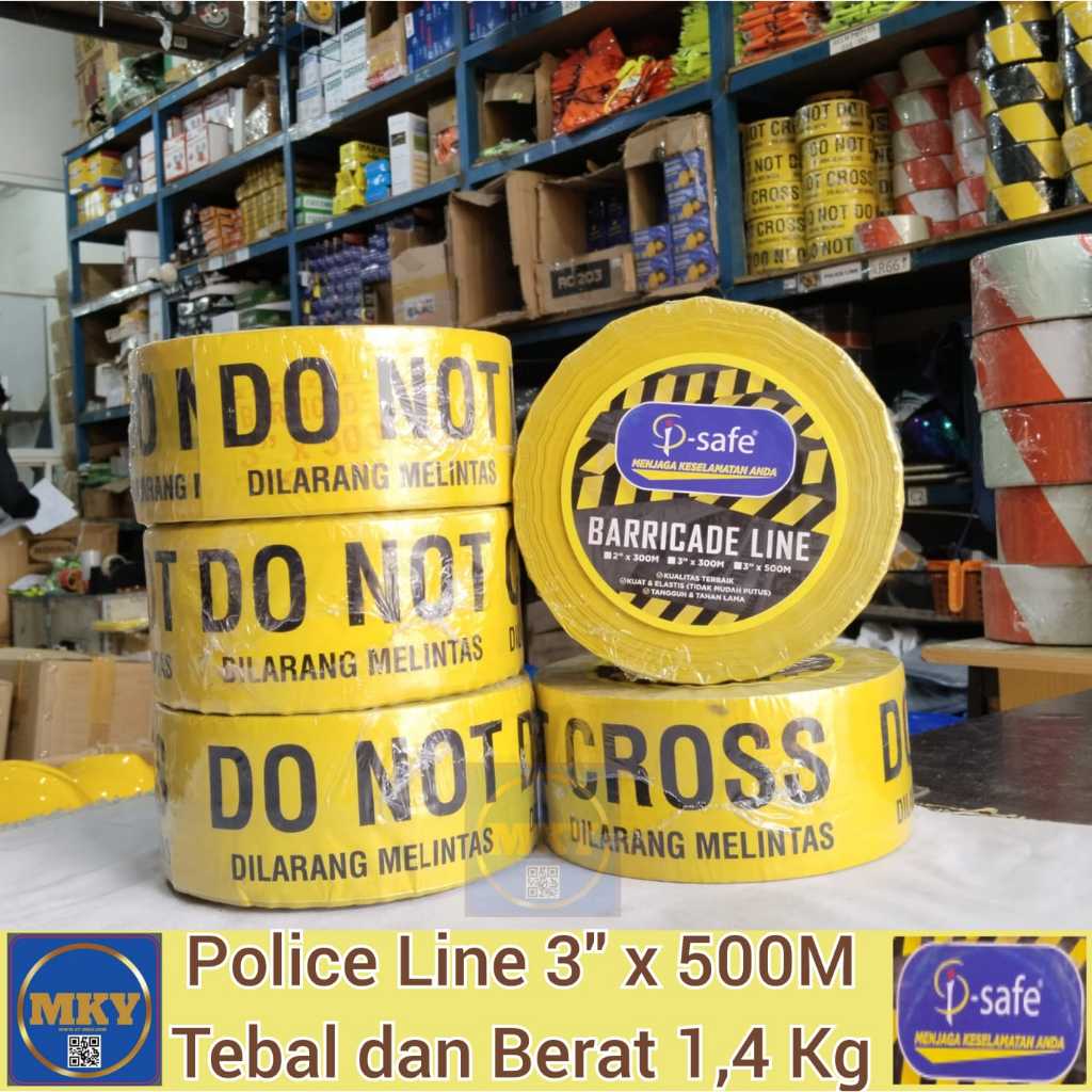 Jual I-Safe Police Line Dilarang Melintas 3" X 500M Pembatas Garis ...