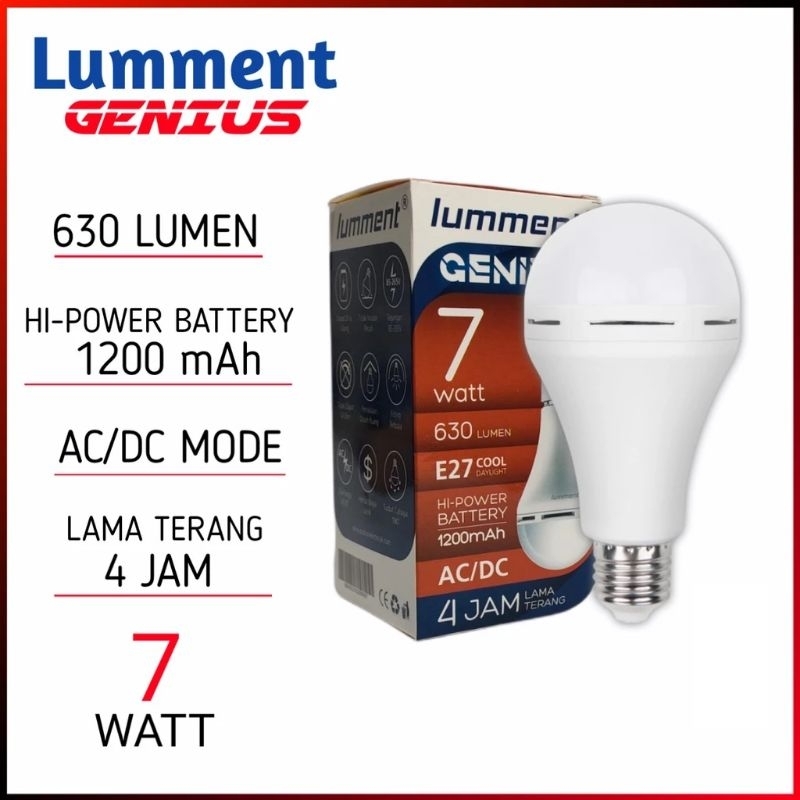 Jual LAMPU LUMMENT GENIUS 7 WATT | Shopee Indonesia