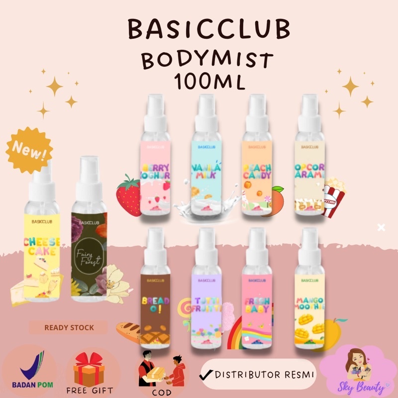 Jual PROMO GEAMOORE X BASIC CLUB PERFUME BODY MIST | 100 ML | | Shopee Indonesia