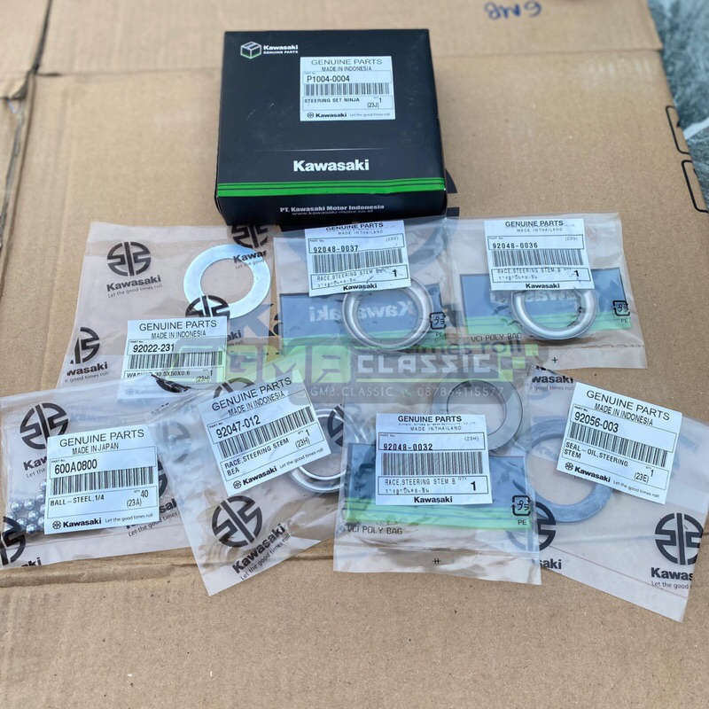 Jual Komstir Ninja Fullset Steering Set Ninja Kones Komstir Ninja Ss R Rr Old New Ori Kawasaki ...