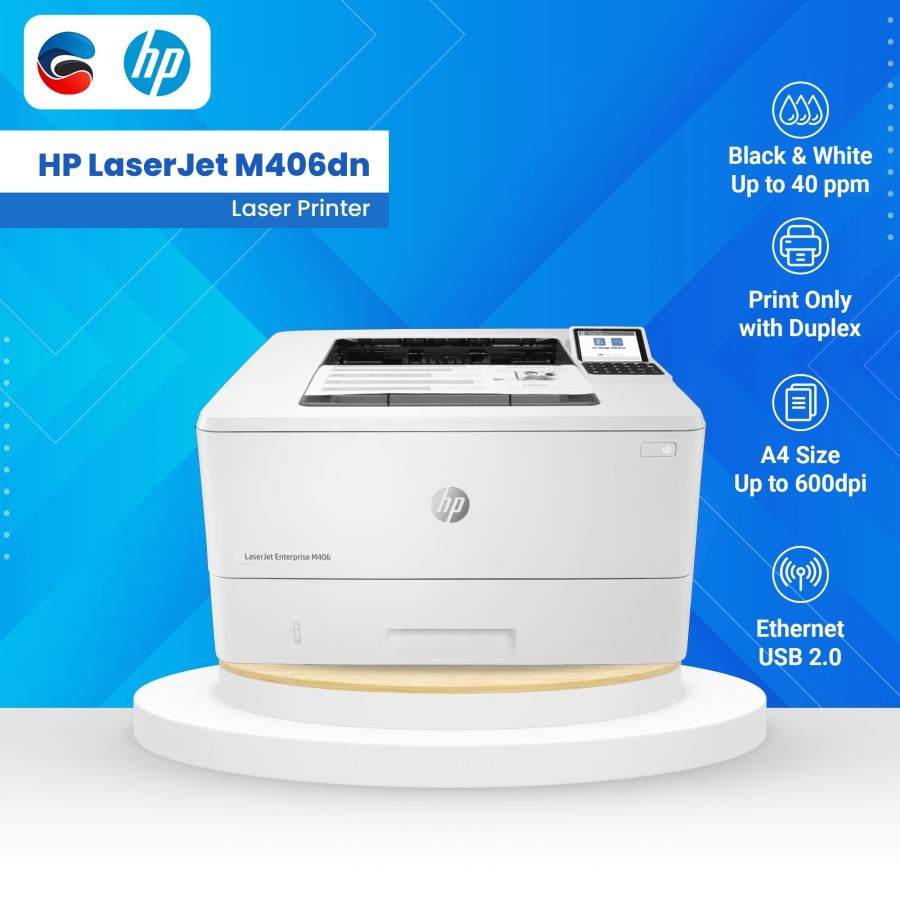 Jual HP LaserJet Enterprise M406dn Printer (3PZ15A) | Shopee Indonesia