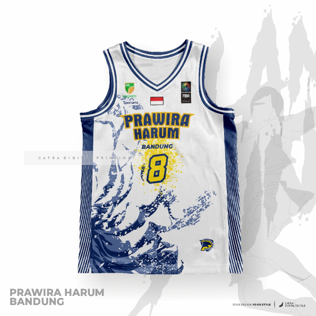 Jual Jersey Basketball Prawira Harum (Free Nameset) | Shopee Indonesia