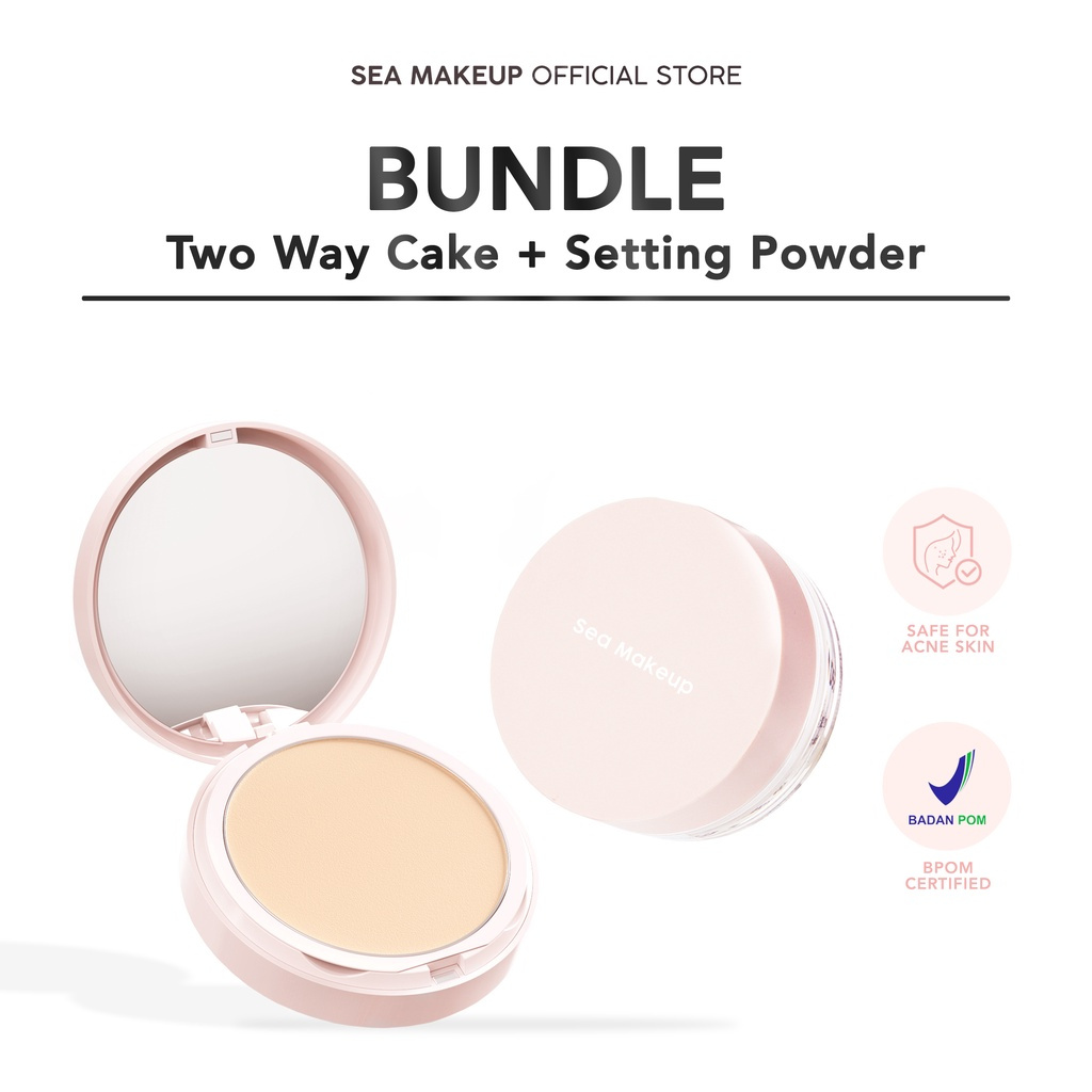 Jual Sea Makeup Acne Cover & Smooth Two Way Cake Salicylic Acid - 9gr ...