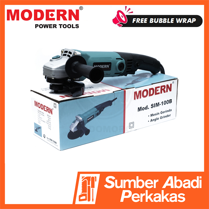 Jual MODERN SIM-100B Mesin Gerinda Tangan 4 Inch Angle Disc Grinder ...