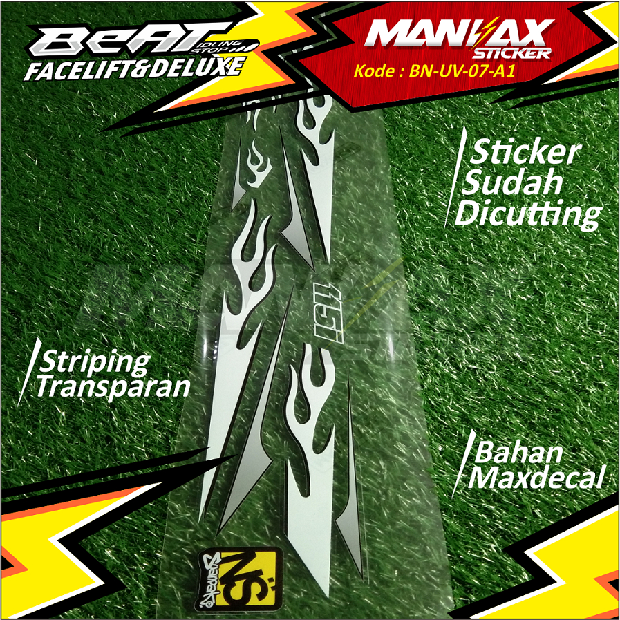 Jual (COD) STRIPING STICKER BEAT NEW 2018-2021 TERBARU MOTIF API ...