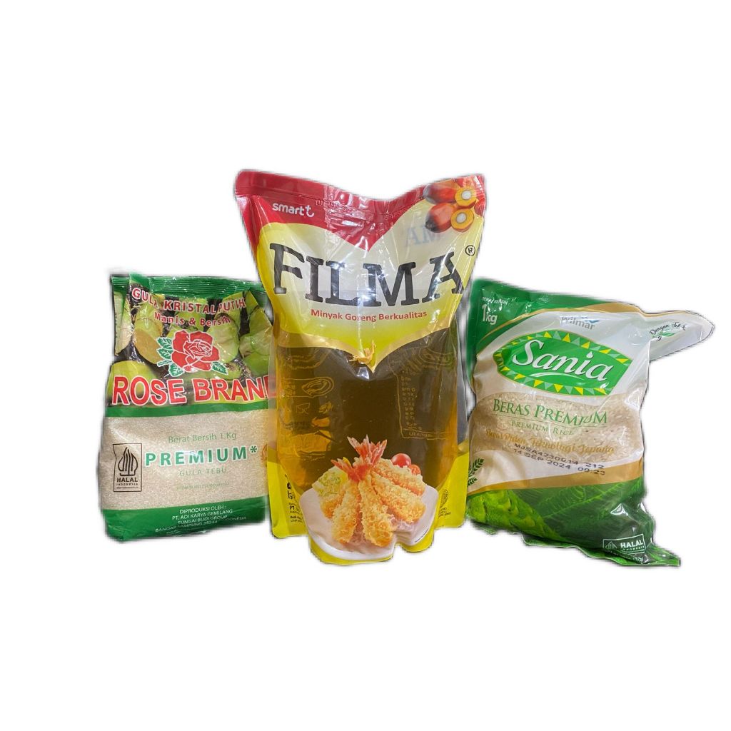 Jual paket sembako ( Minyak Goreng Filma 2L + Gula Rose Brand 1Kg ...