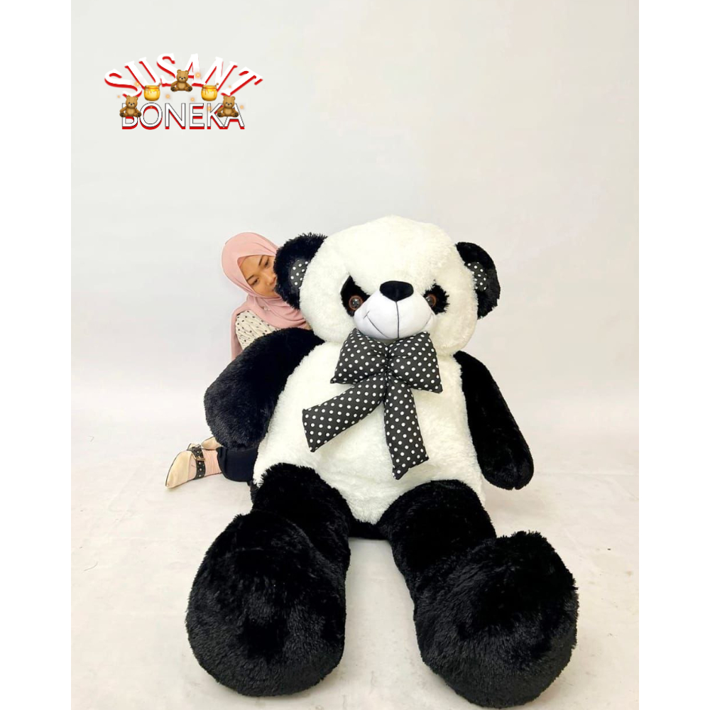 Jual Boneka panda jumbo 1,5 meter beruang super besar gemoy lembut ...