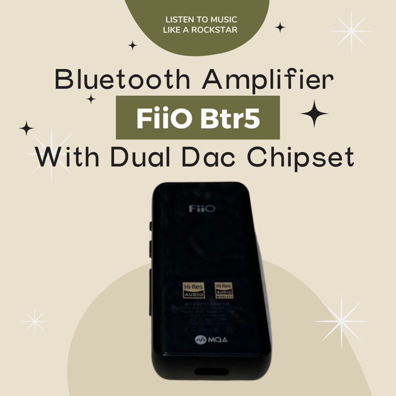 Jual FiiO Btr5 / Btr 5 High Fidelity Portable Bluetooth Amplifier With ...