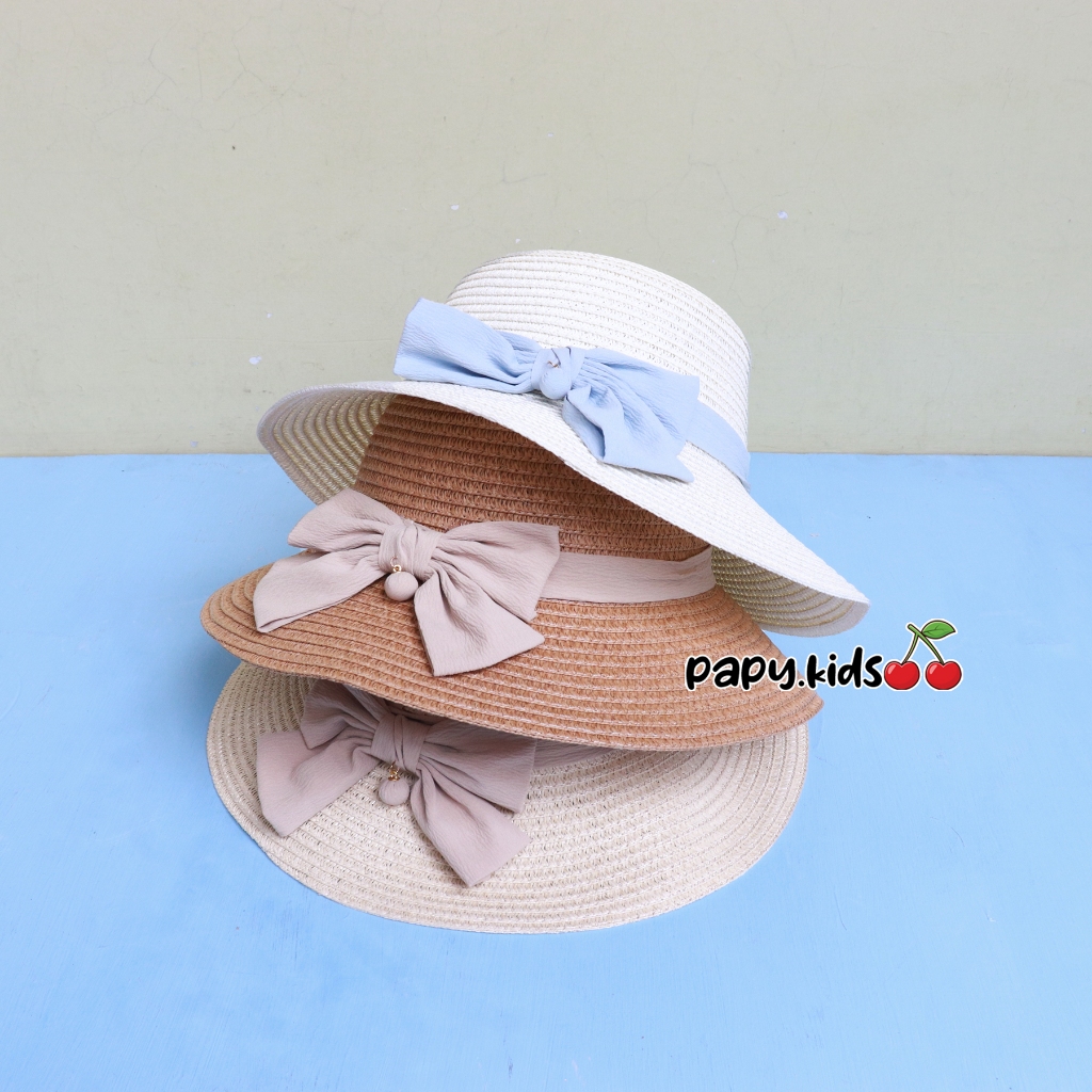 Jual Topi pantai pita anting PO2 / summer hat / Topi pantai bucket | Shopee Indonesia