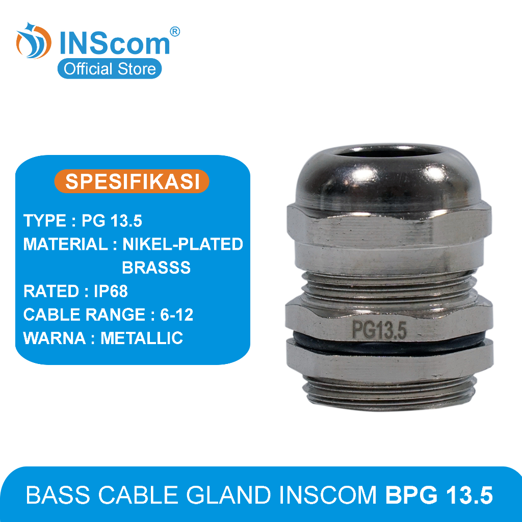 Jual KABEL GLAND BPG 13 BRASS CABLE GLAND BPG 13 INSCOM | Shopee Indonesia