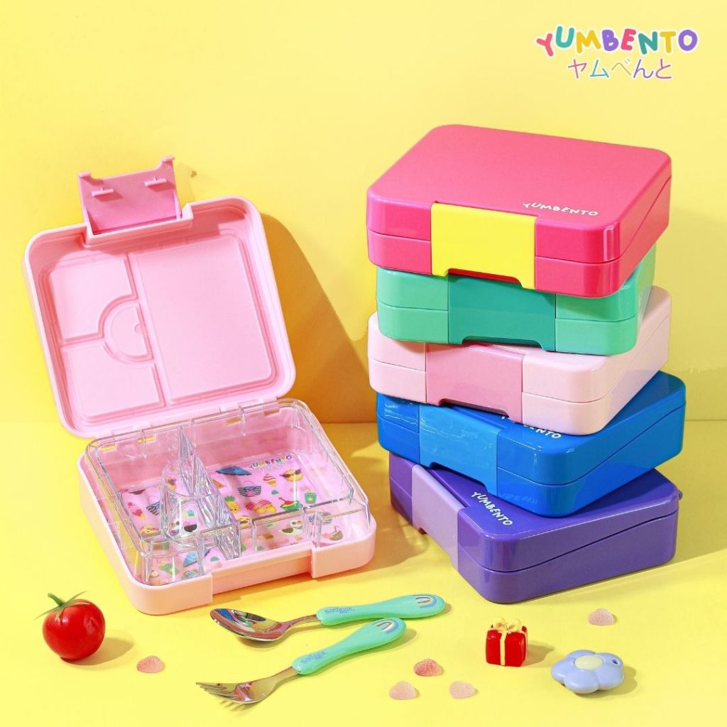 Jual MINI YUM BENTO POLOS KOTAK BEKAL TRITAN LUNCH BOX ANAK TK WARNA ...