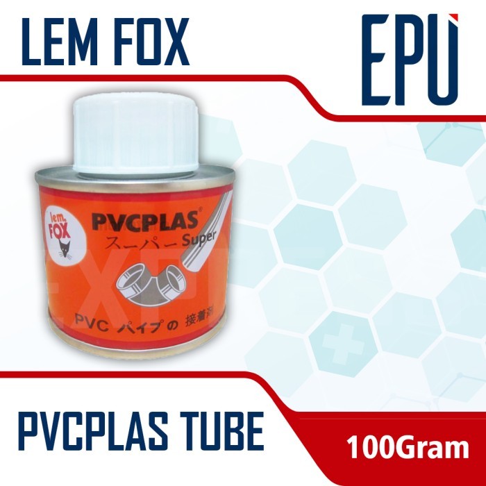 Jual Pvcplas Tube 100 Gram Lem Pvc Lem Pipa Fitting PVC Lem Fox Pvcplas ...