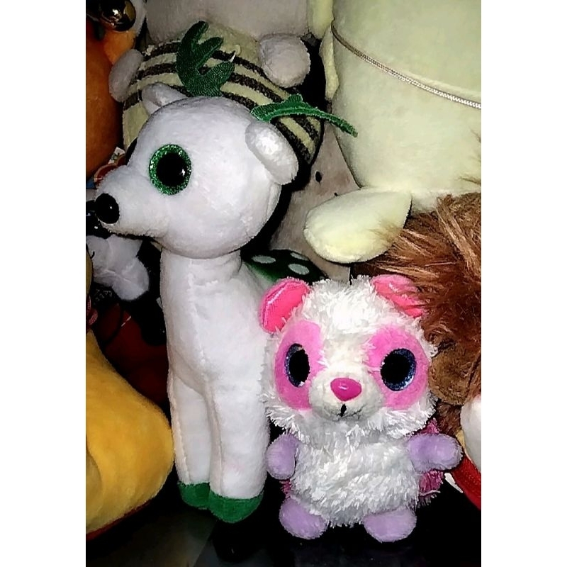 Jual boneka kecil hewan animal mata Glitter Mabel mata Belo bulu bulu ...