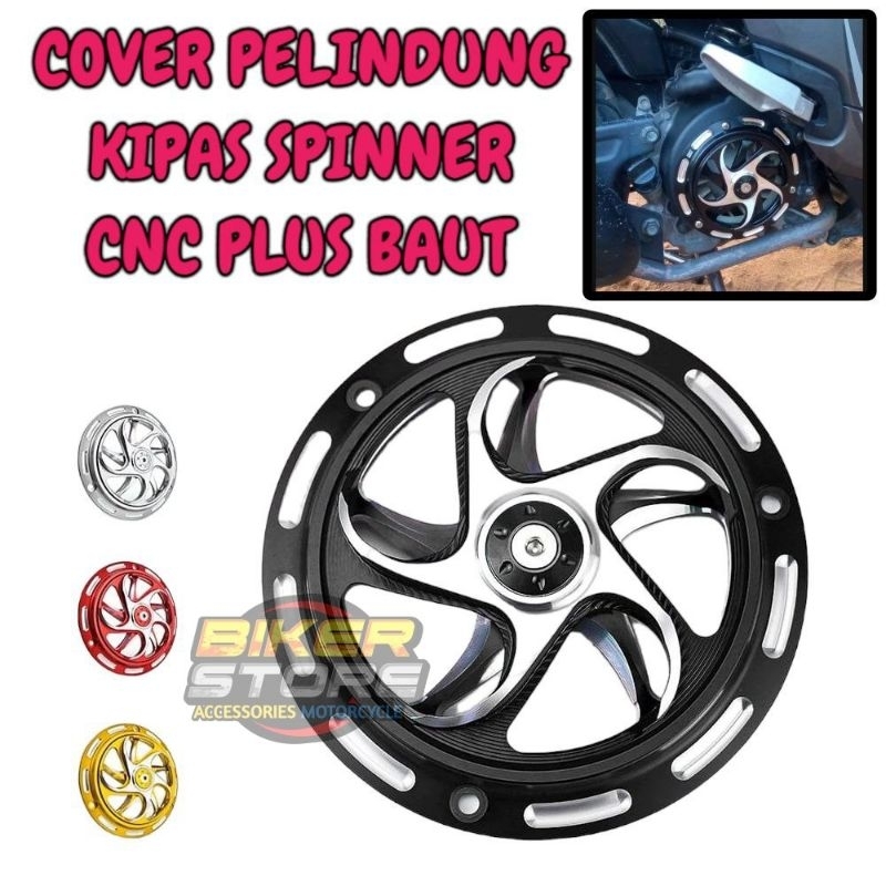 Jual COVER PELINDUNG KIPAS CNC MODEL SPINNER MOTOR VESPA SPRINT ...