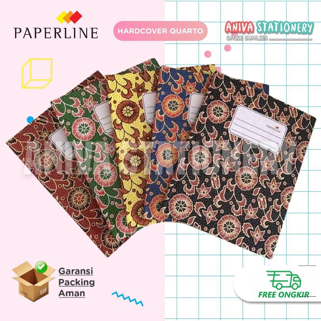 Jual Buku Hardcover Quarto Kwarto PAPERLINE (100 lembar) | Shopee Indonesia