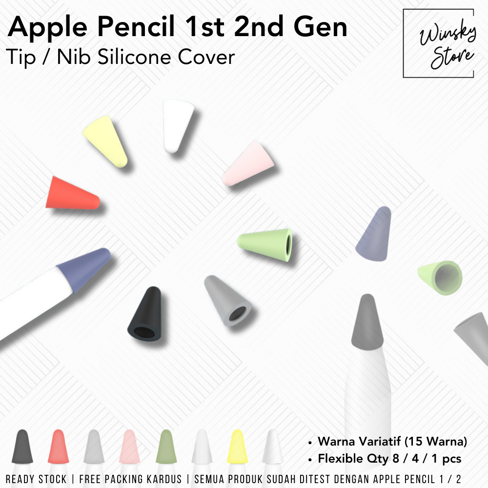 Jual Apple Pencil Nib Tip Cover Writing for 1 1st / 2 2nd gen / PRO ...