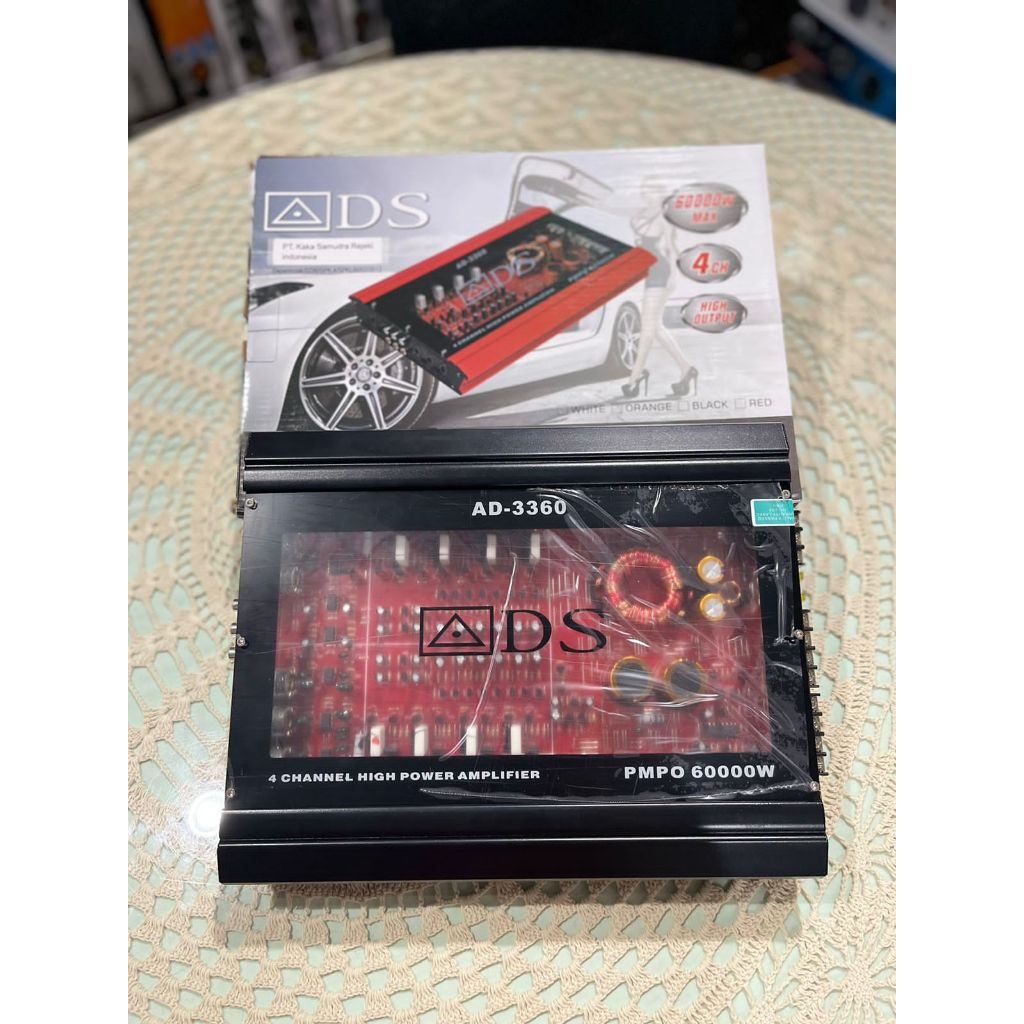 Jual POWER AMPLIFIER MOBIL 4 CHANNEL MOSFET TIPE AD 3360 MEREK ADS ...