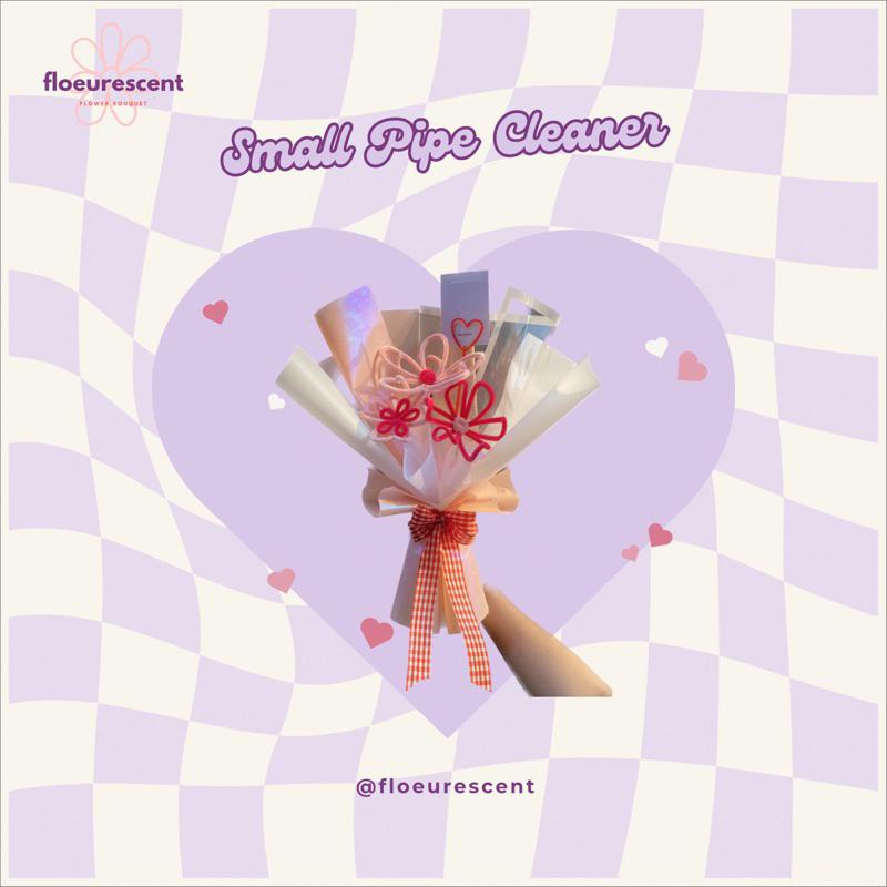 Jual Small Pipe Cleaner Bouquet | Buket Bunga Kawat Bulu | Shopee Indonesia