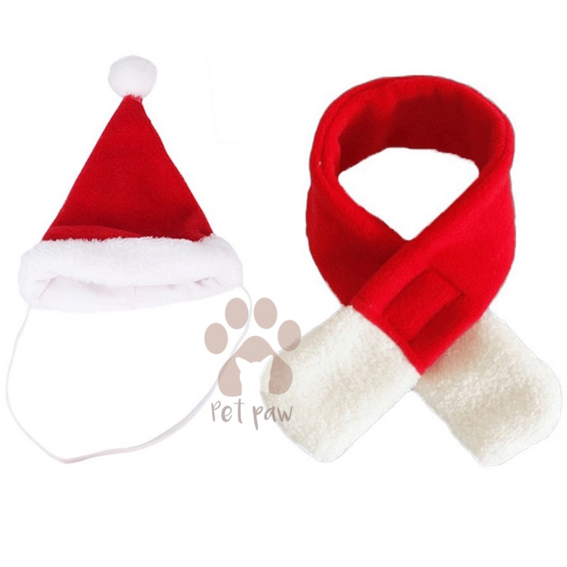 Jual Kostum Natal Anjing Kucing Pet Christmas Costume Santa Hat Topi ...