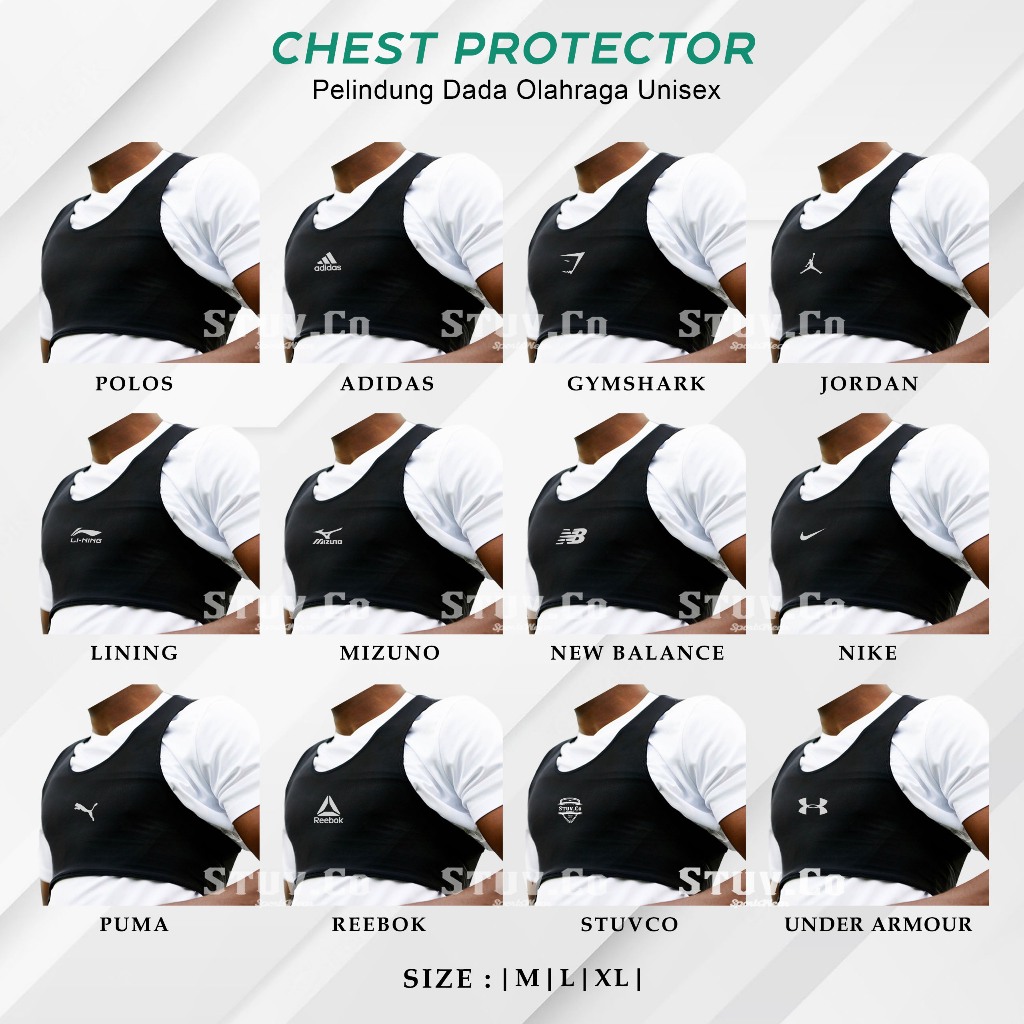 Jual SPORT BRA FOOTBALL VEST CHEST PROTECTOR PELINDUNG DADA OLAHRAGA ...