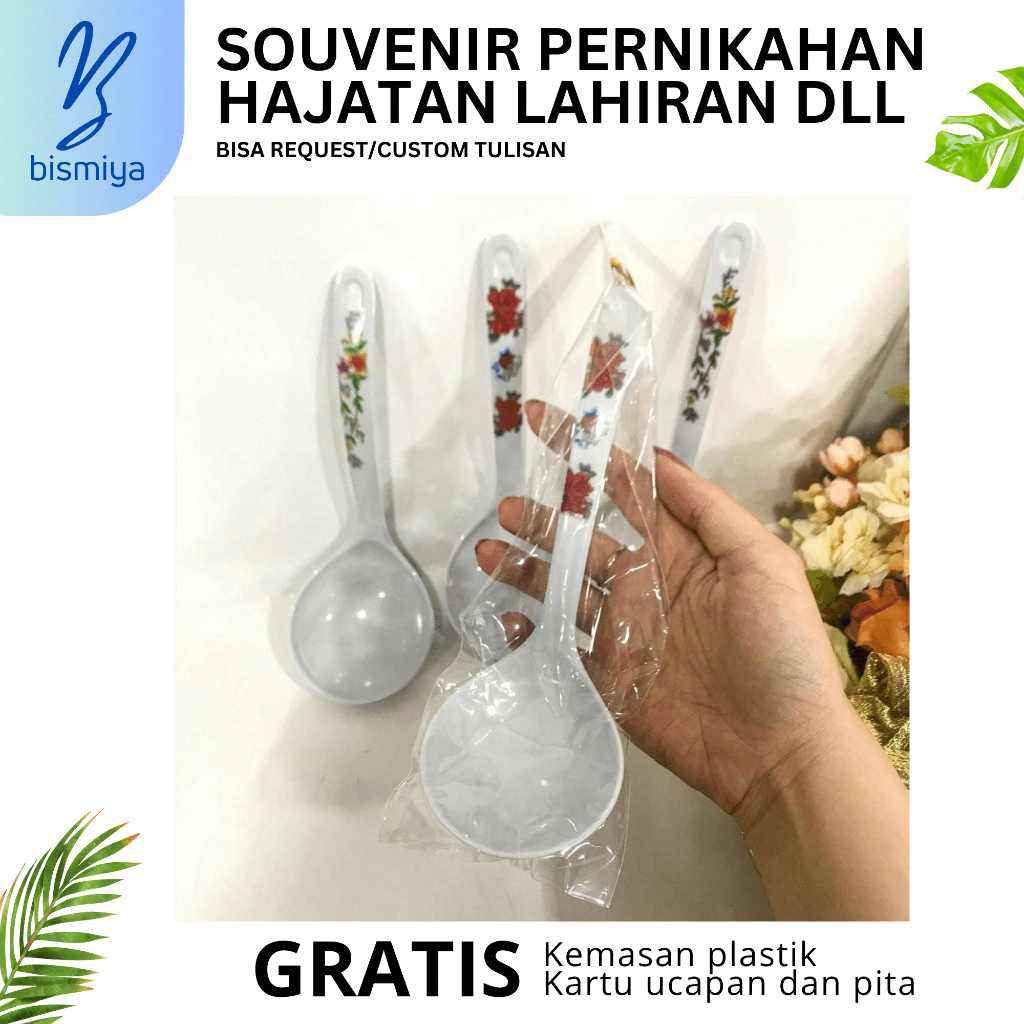 Jual Souvenir Irus /Sendok Sayur /Centong Sayur /Kemas Plastik Sovenir Hadiah Pernikahan Wedding ...