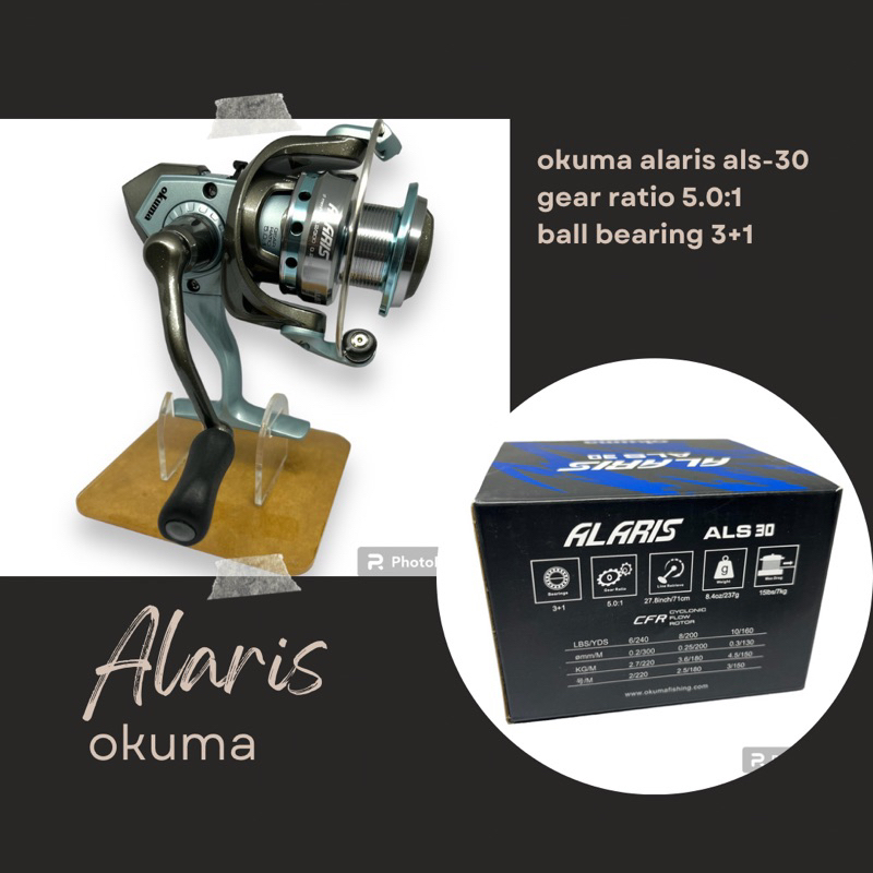 Jual Reel Pancing Okuma Alaris 30 ALS-30 | Shopee Indonesia